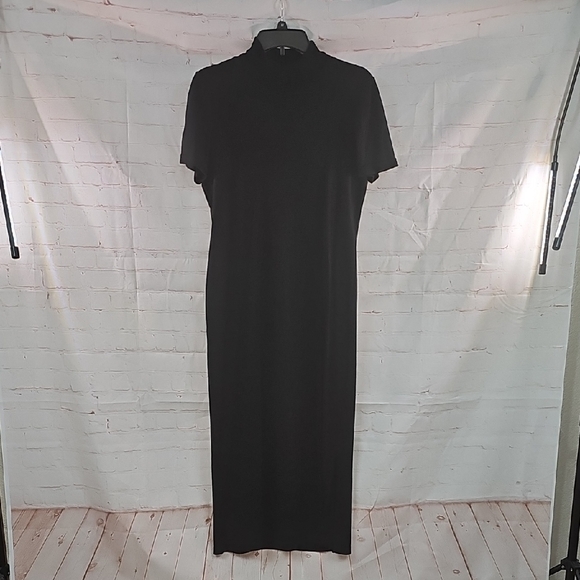 Koret | Dresses | Koret Black Sheath Dress With Mock Neck | Poshmark